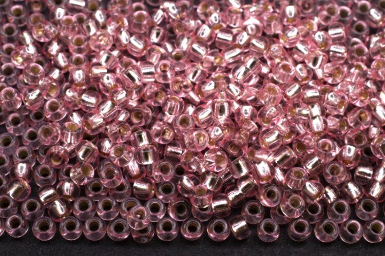 Бисер чешский PRECIOSA круглый 10/0 08273 бледно-розовый, 5 грамм