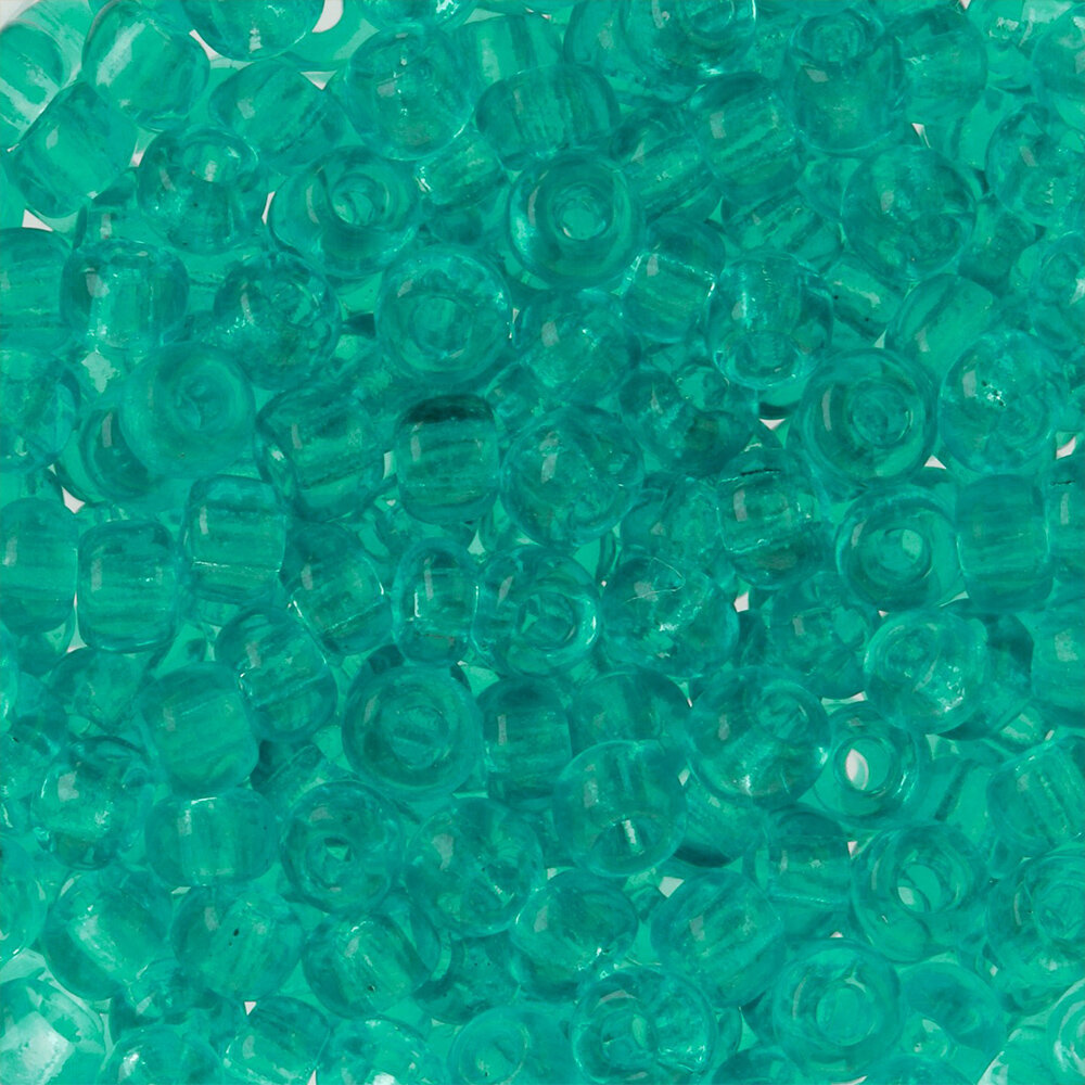 Бисер "Zlatka" круглый GR 08/0 10 г №0020A св. бирюзовый