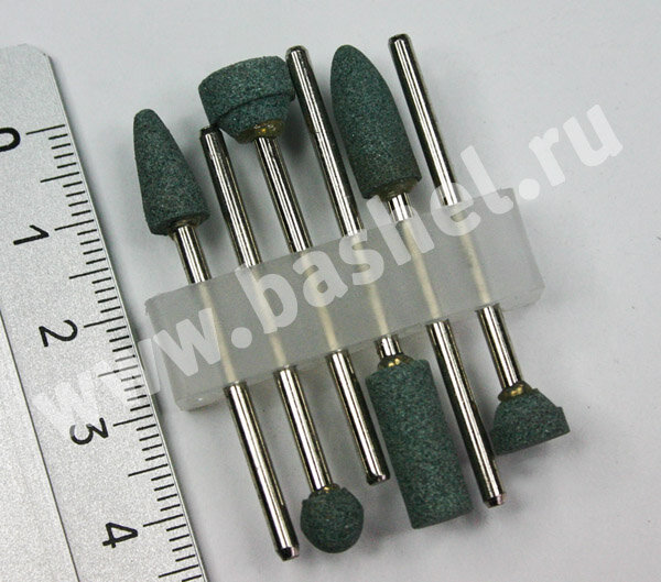 Шарошки силиконово-карбидные мини FIT 36925, набор 6 шт, FIT