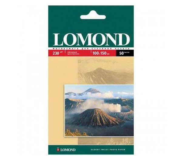Фотобумага Lomond A6, глянцевая, 230 г/м², 100 листов