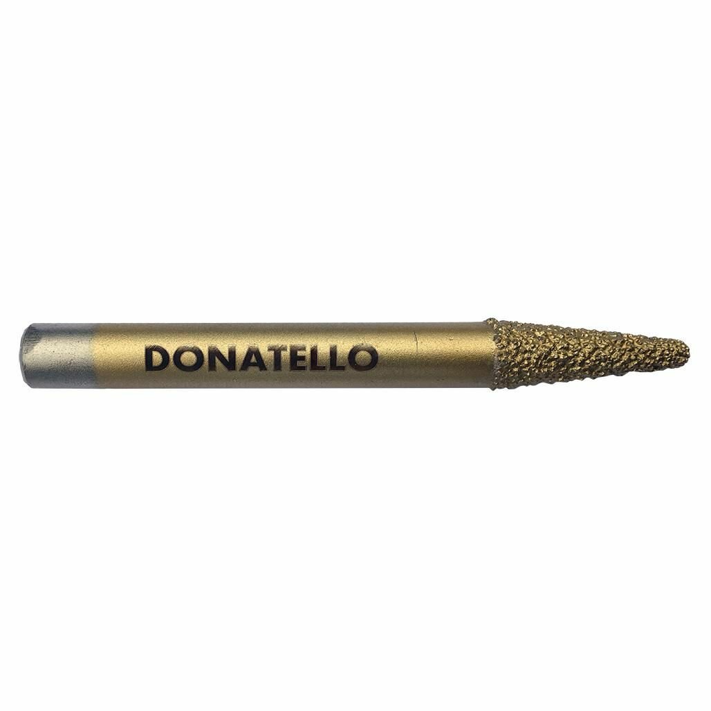 Алмазная фреза DONATELLO для мрамора "Конус" R 2 мм, хвостовик 10 мм