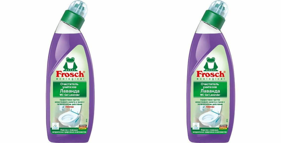 Frosch Лавандовый очиститель унитазов , 0,75 л, 2 шт
