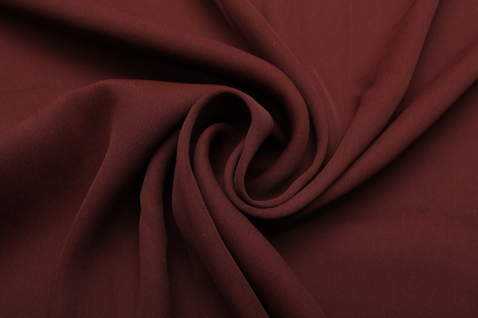 Ткань Жоржет-креповый двухслойный цвета гнилой вишни, ш134см, 0,5 м