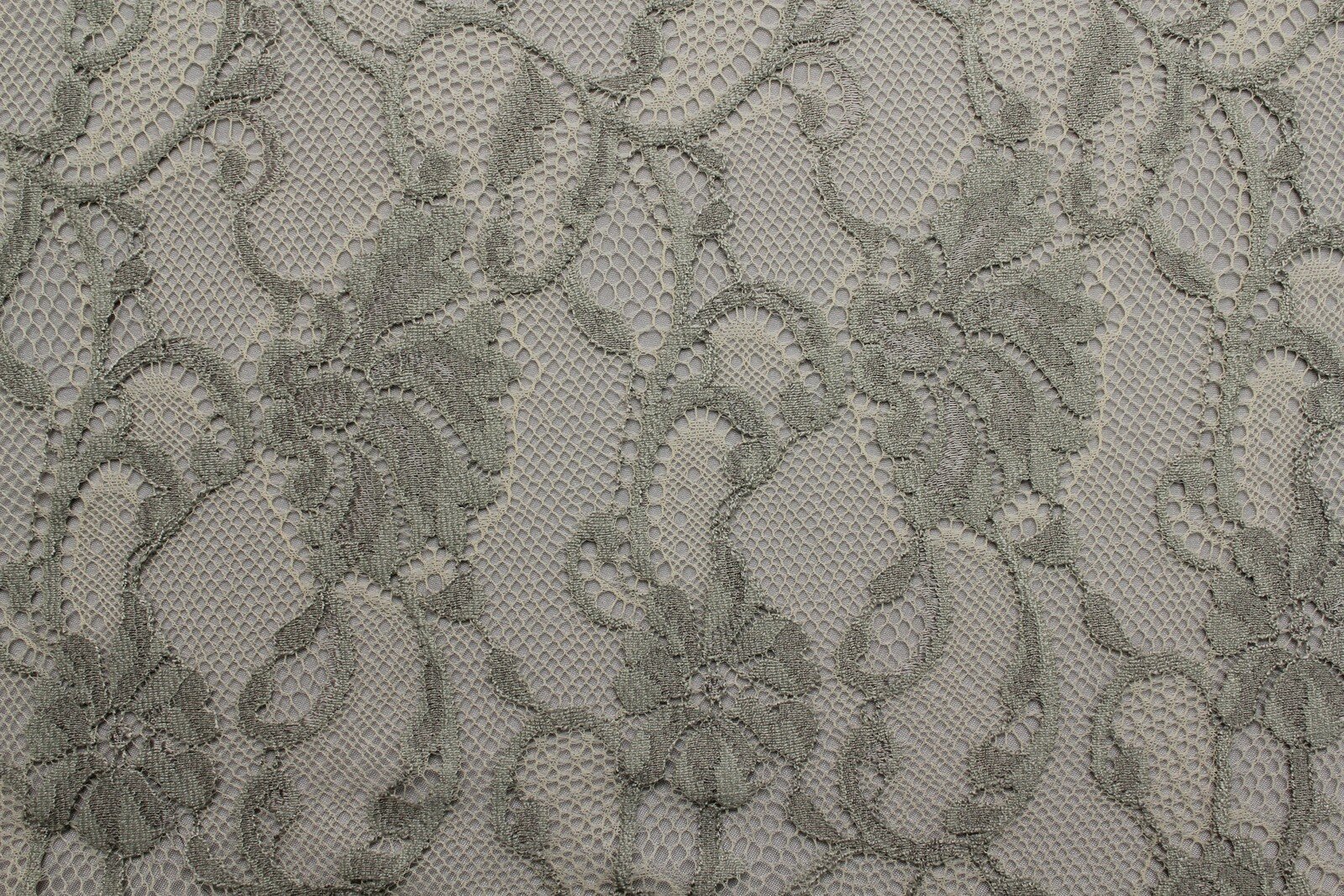 Ткань Вестфальское кружево жемчужно-серое, ш136см, 0,5 м