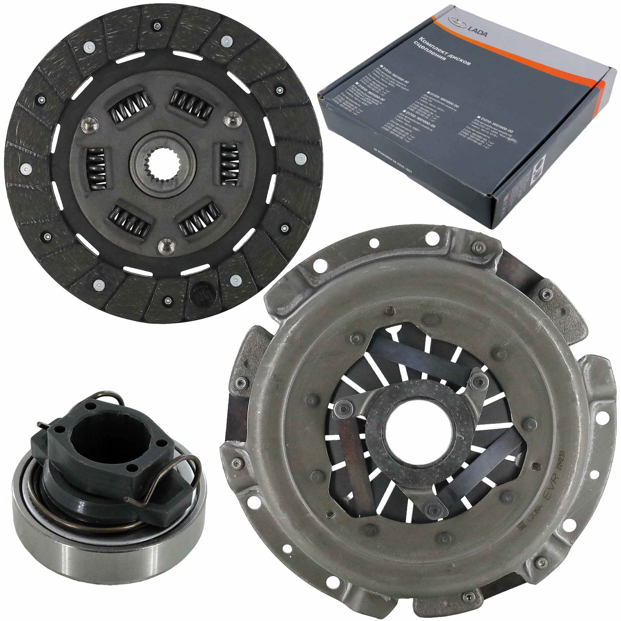 Пакет сцепления (корзина, диск, подш.) ВАЗ-2101-07 (фирм. упак. LADA)