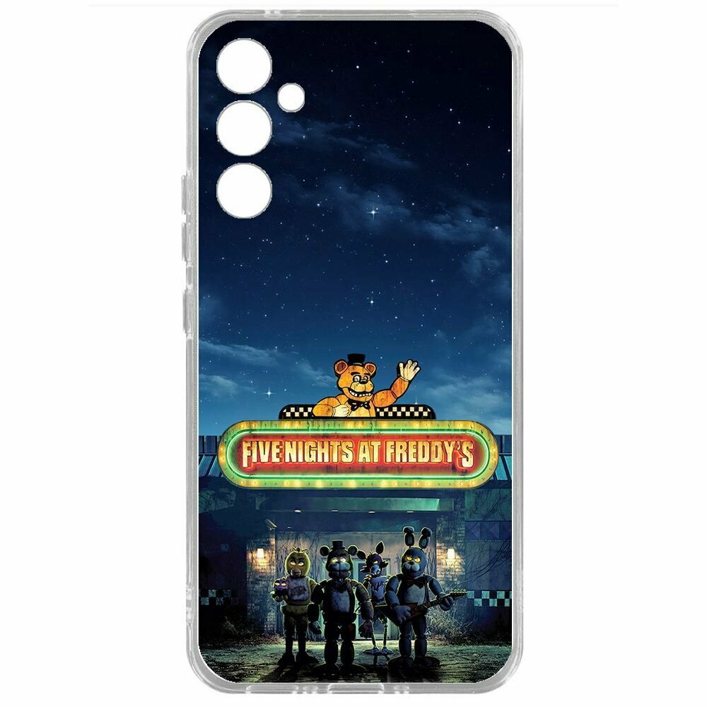 Чехол-накладка Krutoff Clear Case фнаф - Банда вместе для Samsung Galaxy A34 5G (A346)