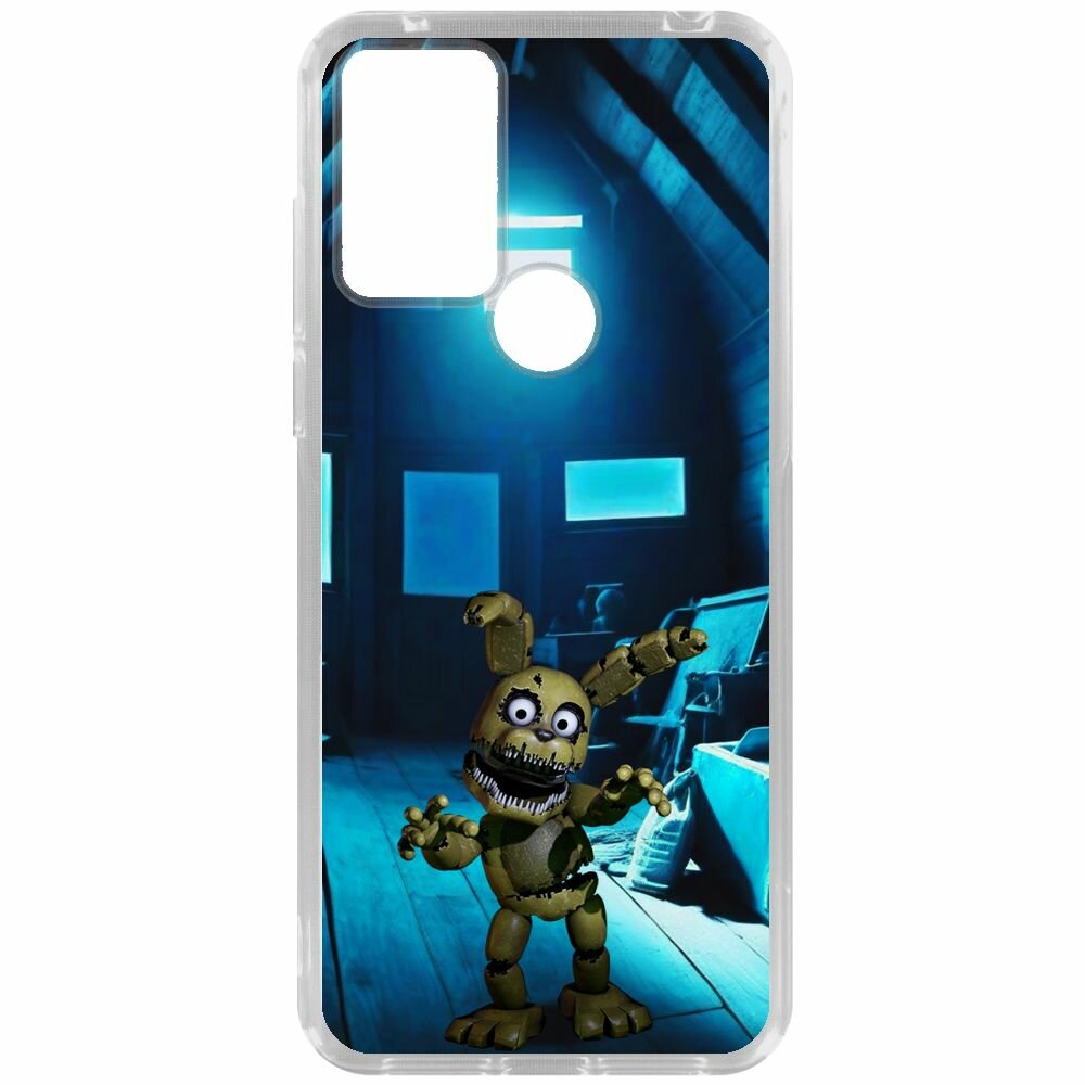 Чехол-накладка Krutoff Clear Case фнаф - Плюштрап для TCL 30 SE