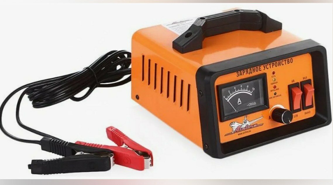 Зарядное устройство 0-10а 6в/12в, амперметр