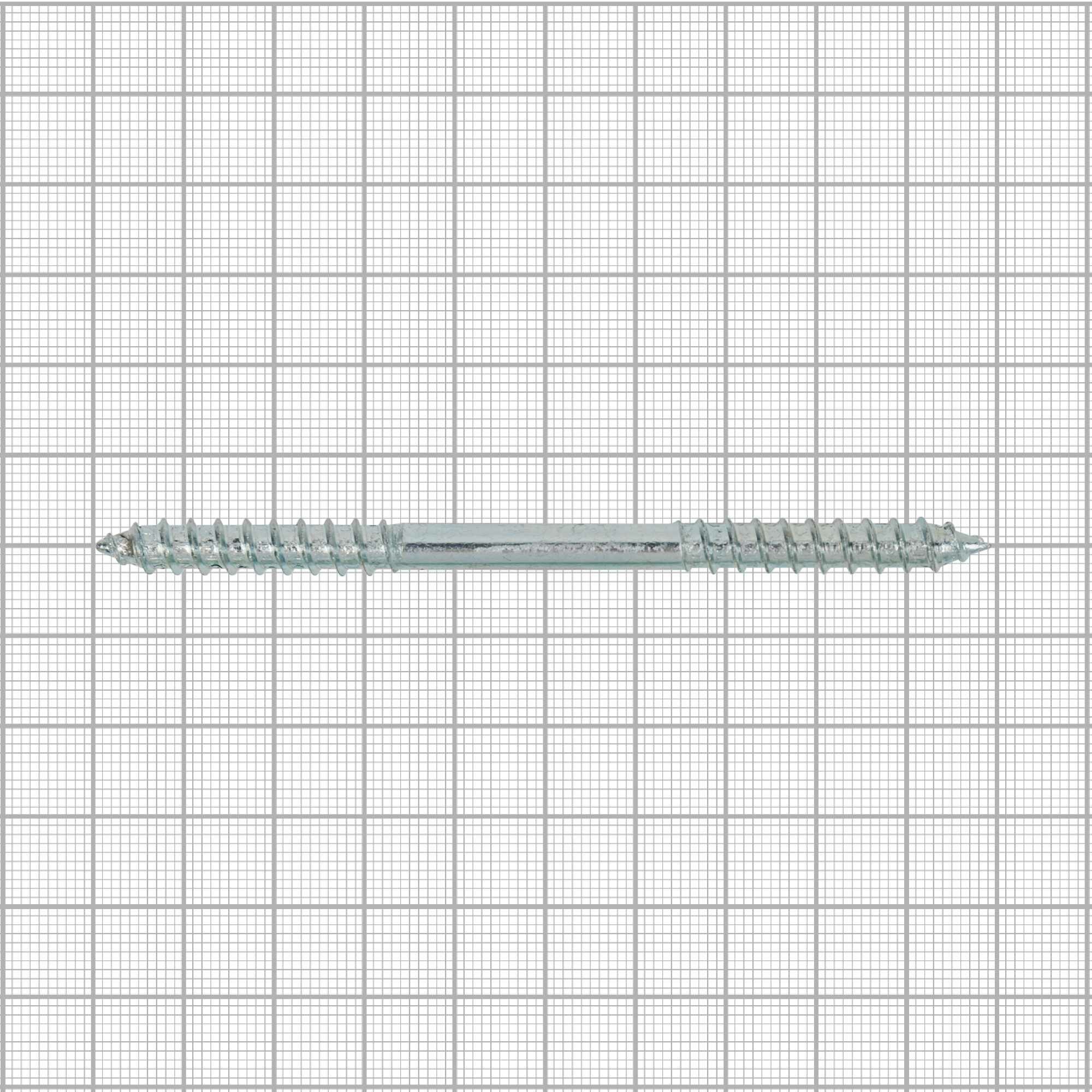 Шуруп двусторонний для дерева и балясин 6х100 мм, 1 шт.