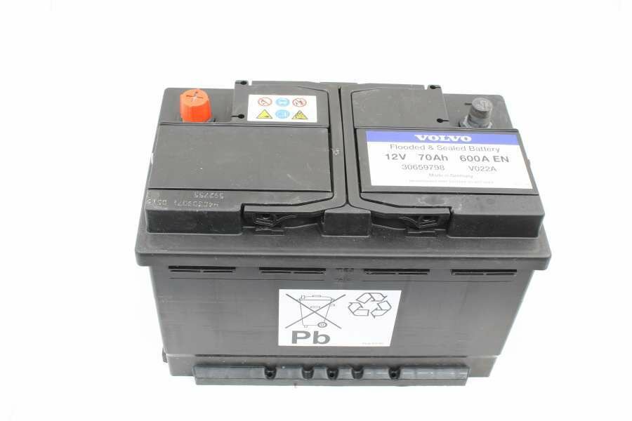 Аккумулятор Volvo 600А обратная полярность 70А/ч (280x180x190) арт. 32401207
