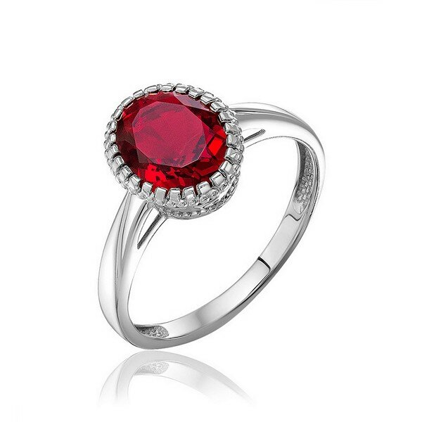 Кольцо, серебро, 925 проба, фианит