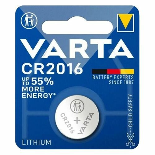 CR2016 Батарейка VARTA Electronics BL1 Lithium, 1 шт.
