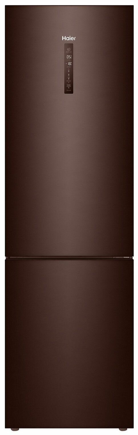 Двухкамерный холодильник Haier C4F740CLBGU1 No frost, коричневый