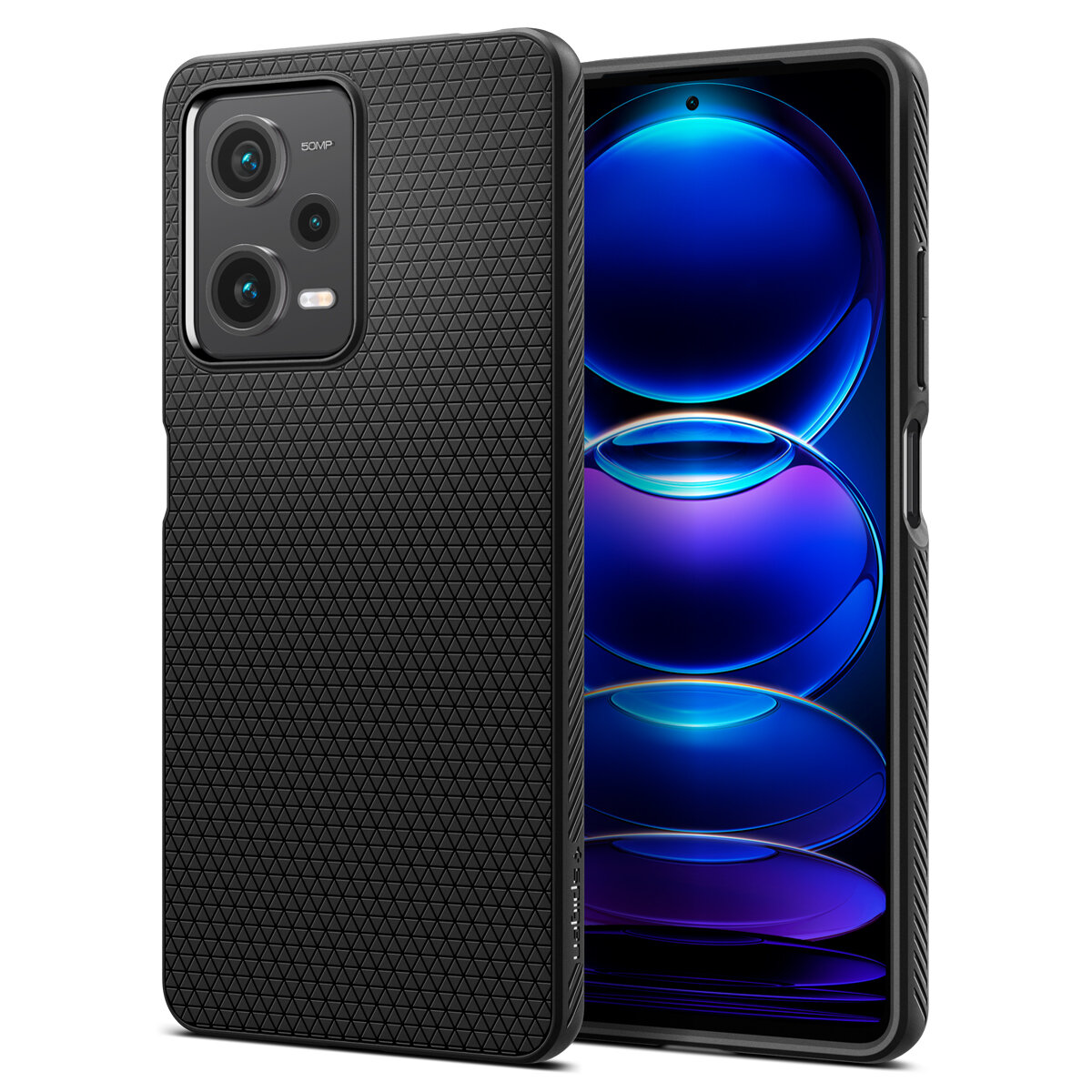 Чехол SPIGEN для Xiaomi Redmi Note 12 Pro 5G/POCO X5 Pro 5G - Liquid Air - Черный - ACS05788
