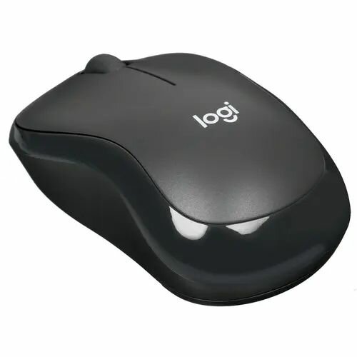 Мышь беспроводная Logitech Wireless M240, бесшумные кнопки, 4000dpi, 10м, черный, графит — фото 1