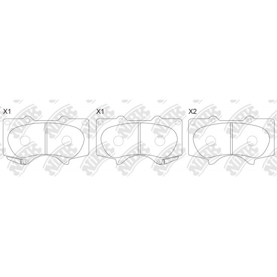 Колодки тормозные дисковые Nibk для MITSUBISHI Pajero 4 (07-) TOYOTA Land Cruiser Prado (03-) передние (4шт.)