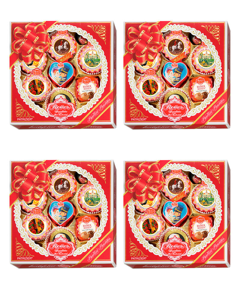 Шоколадные Конфеты Reber Patrizier Ассорти 340 гр. x 4