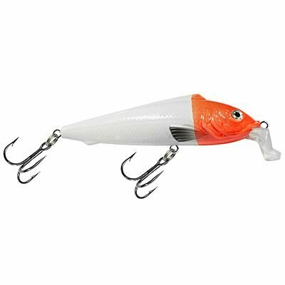Воблер для рыбалки AQUA копейка SR 75mm, цвет 016 (red head), 1 штука
