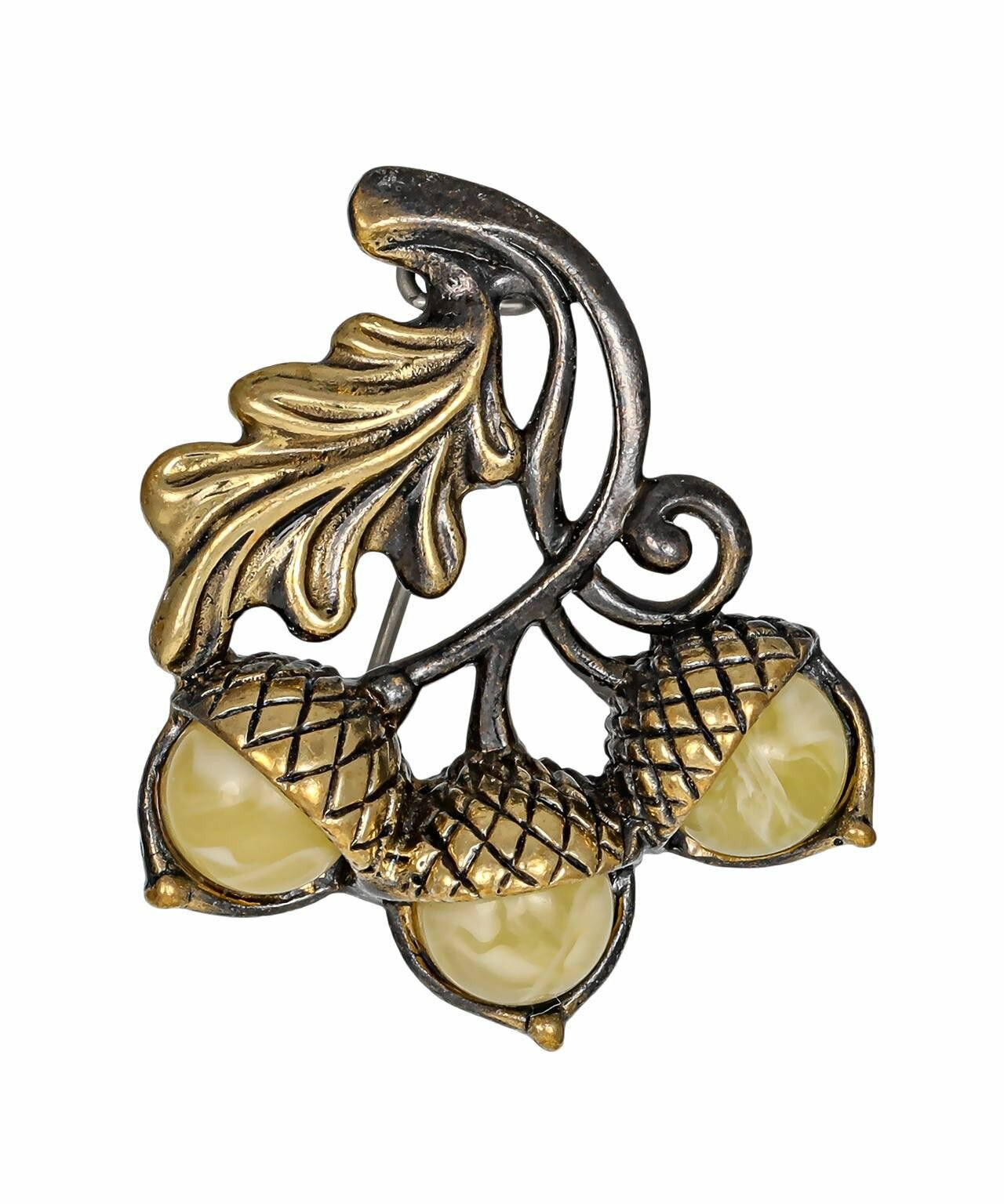 Брошь, янтарь