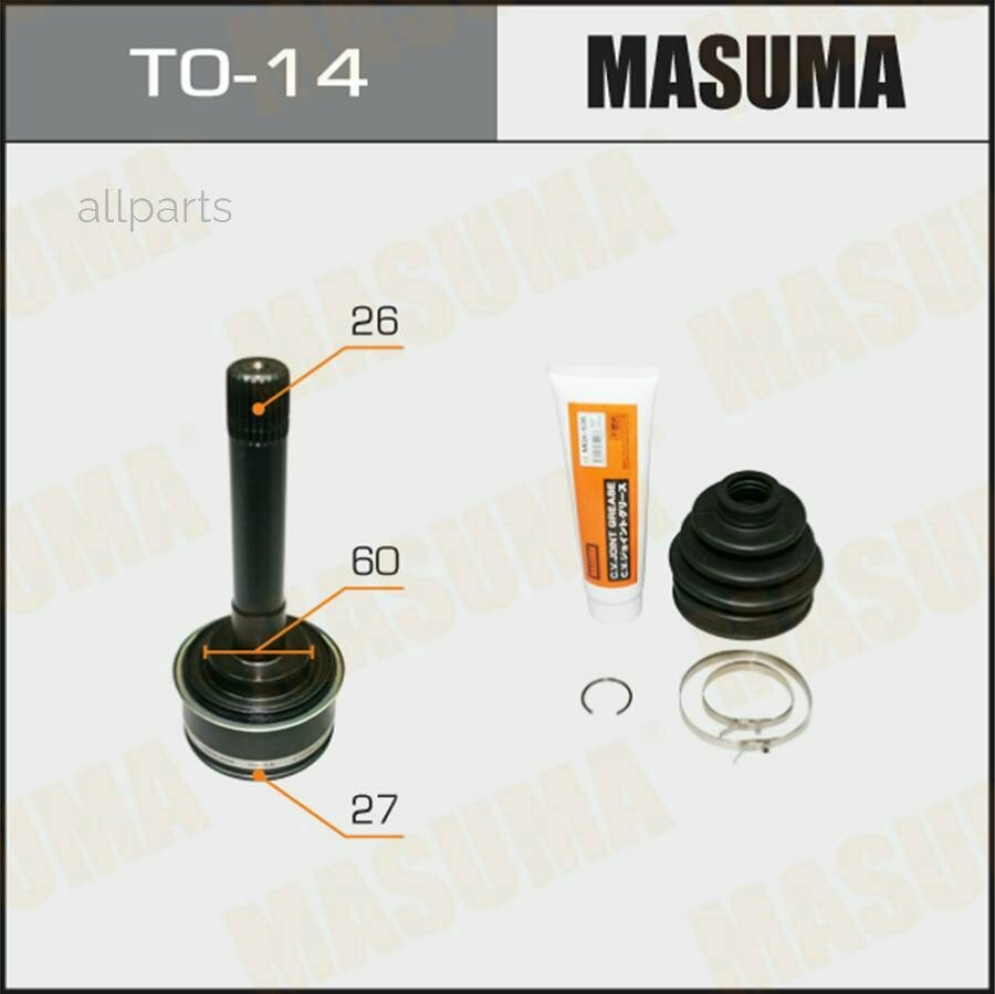 MASUMA TO-14 ШРУС наруж. 27x60x26