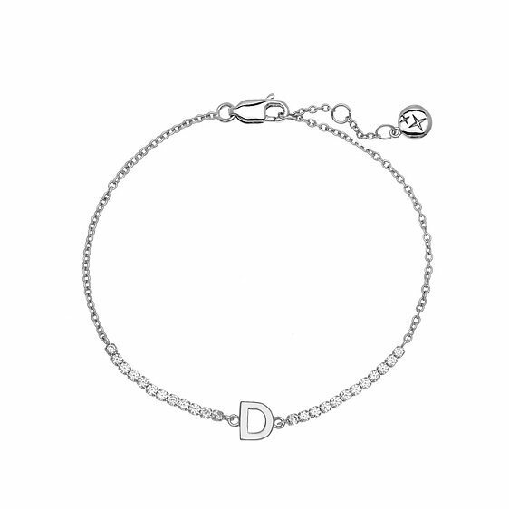 Браслет-цепочка, циркон