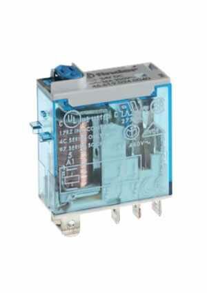 46.61.9.024.0040, Миниатюрное промышленное реле; монтаж в розетку или наконечники Faston (4.8х0.5мм)