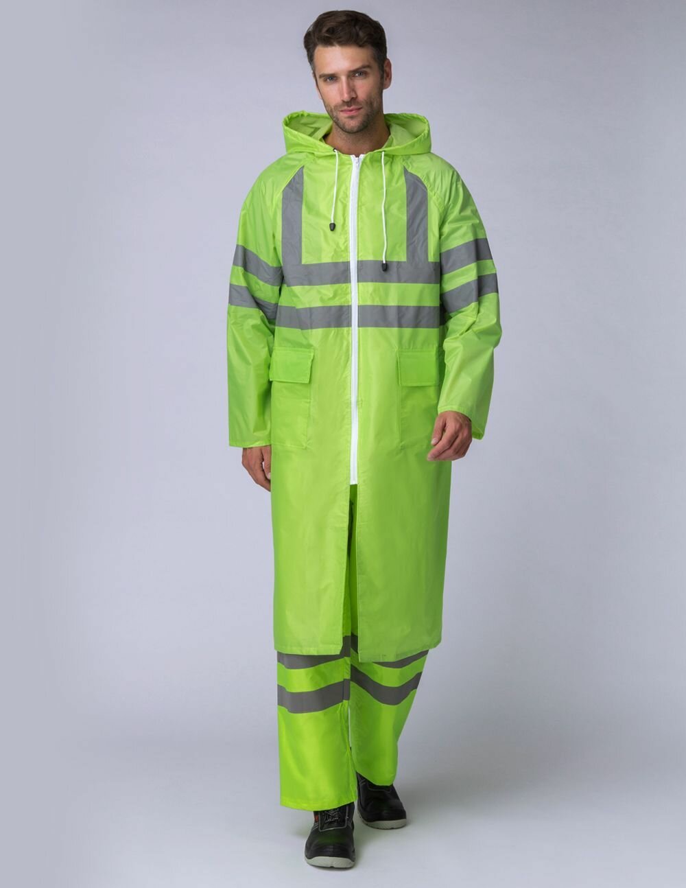 Плащ влагозащитный лимон с СОП/ Плащ дождевик