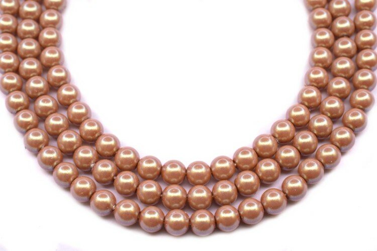 Жемчуг Preciosa Maxima, цвет pearlescent pink, 4мм, 704-037, 10шт