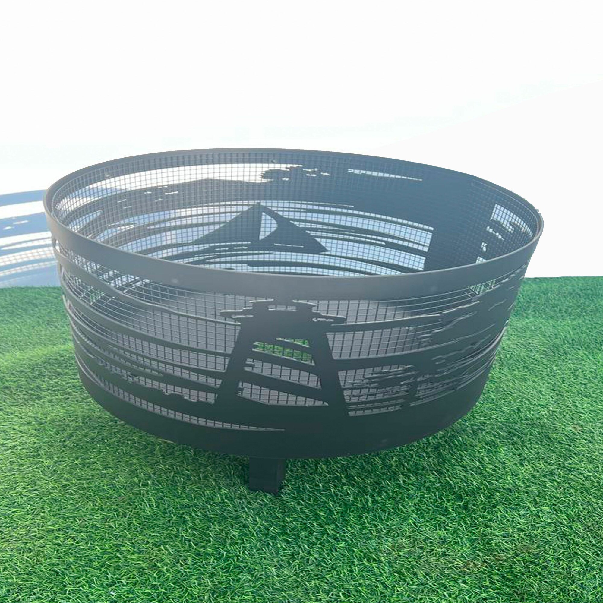 Костровая чаша Маяк 60 см 0,3 см + купол искрогаситель, комплект