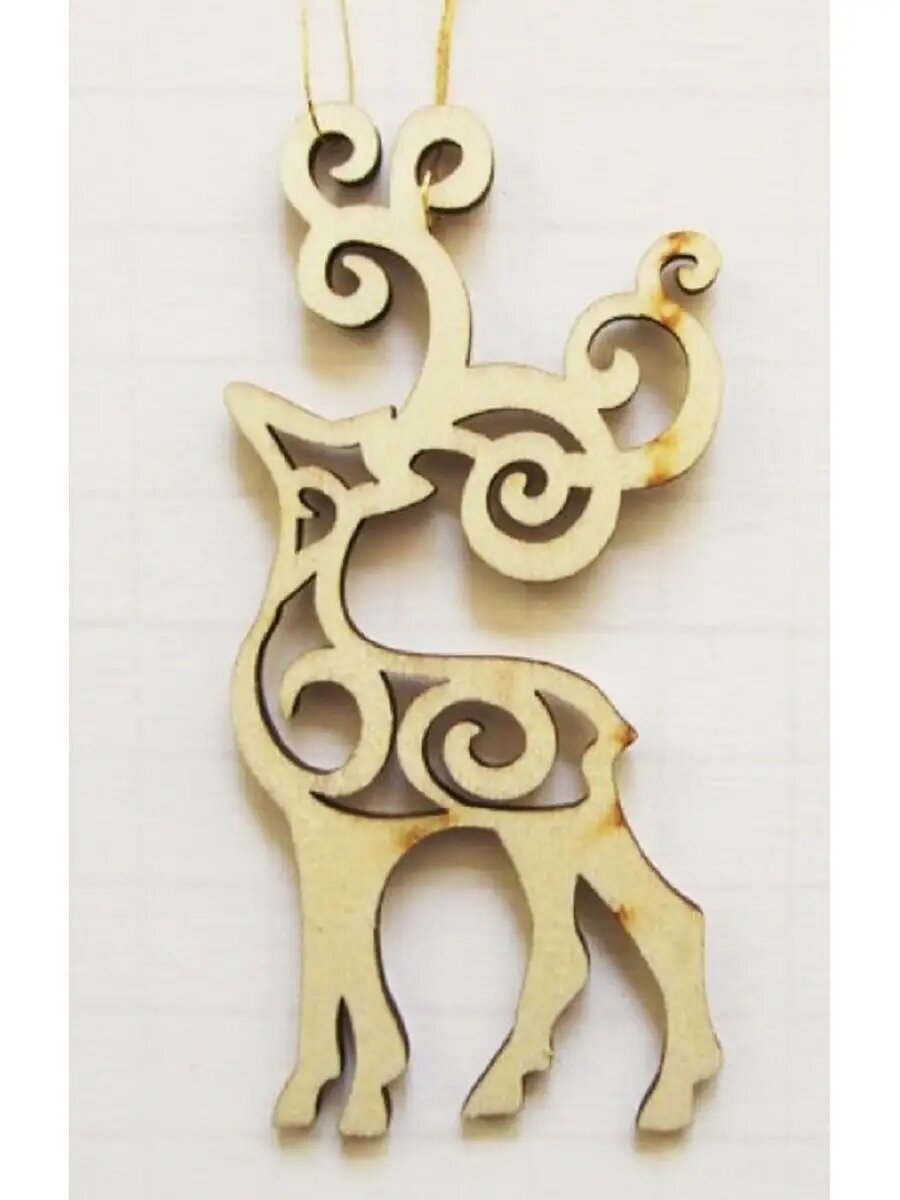 Деревянные заготовки Декупаж Олень 1 шт