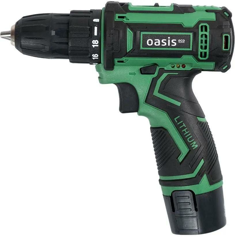 Дрель-шуруповерт аккумуляторная Oasis Eco ASB-12S, 12 В Li-ion 2x1.5 Ач