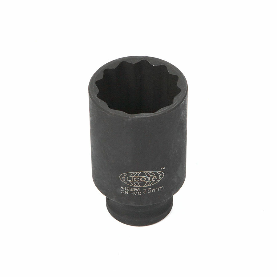 Licota A4235WL Головка, 1/2", 35 мм, торцевая, 12-гранная, ударная, глубокая
