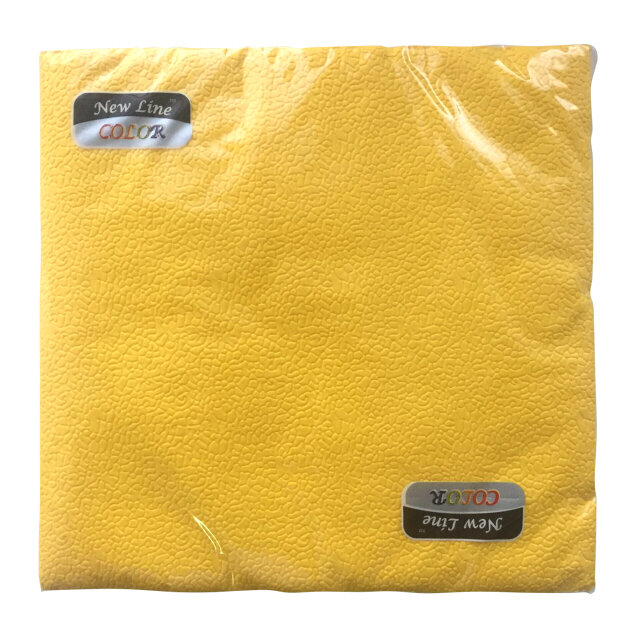 Салфетки NEW LINE Color Желтые 2-слойные 33х33см 20шт