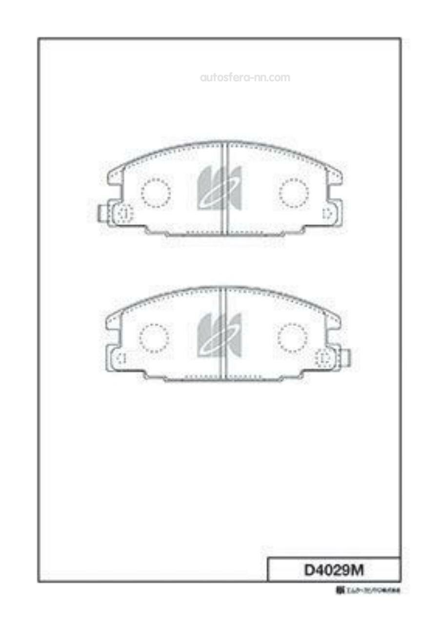 KASHIYAMA D4029M Колодки тормозные, передние