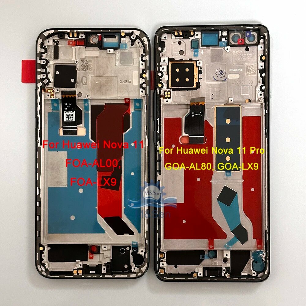 6,7-дюймовый оригинальный OLED-экран для Huawei nova 11, ЖК-дисплей FOA-AL00/LX9/Nova 12s, рамка для Nova 11 Pro GOA-AL80 GOA-LX9 Nova 11 NO Frame