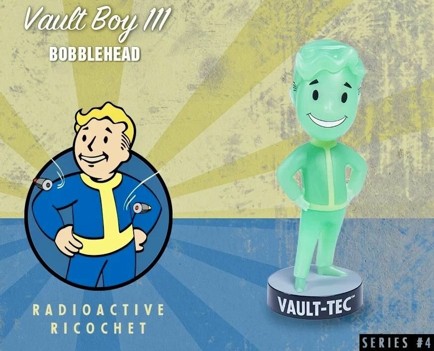 Коллекционная фигурка Радиоактивный Рикошет FALLOUT Vault Boy Bethesda (Лицензия)