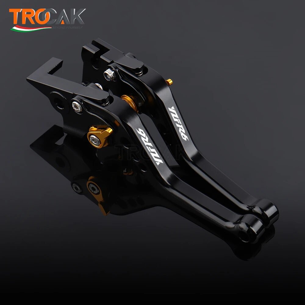 Рычаги Тормоза И Сцепления CNC Для Yamaha YZF R6 2005-2016, Короткие, Черный, black gold