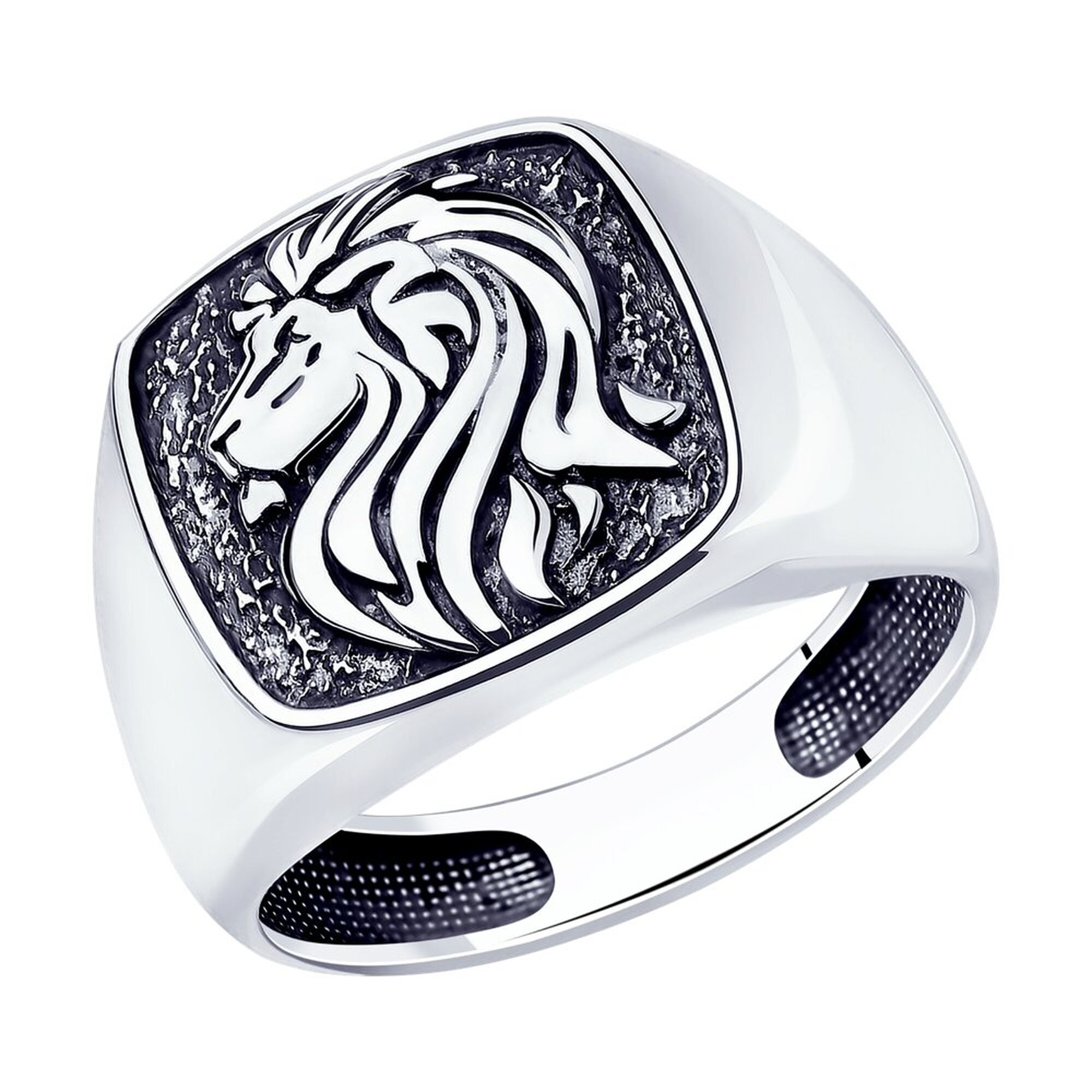 Печатка, серебро, 925 проба, чернение