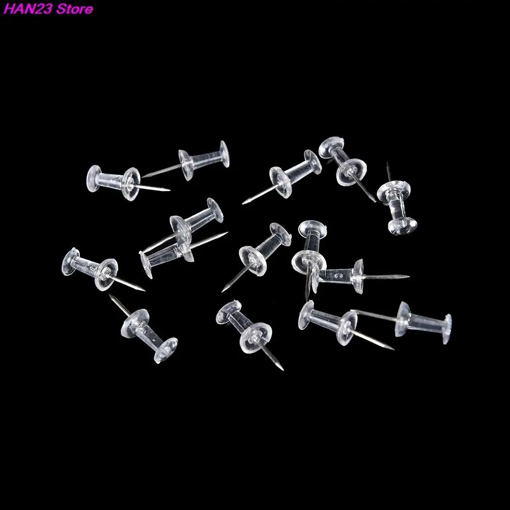 Прозрачные пластиковые булавки 40 шт