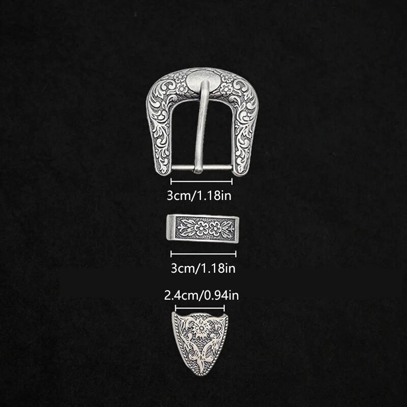 1 компл. Винтажная резная металлическая пряжка с узором Женская пряжка для ремня ретро джинсы платье Регулируемая пряжка для пояса аксессуары «сделай сам»