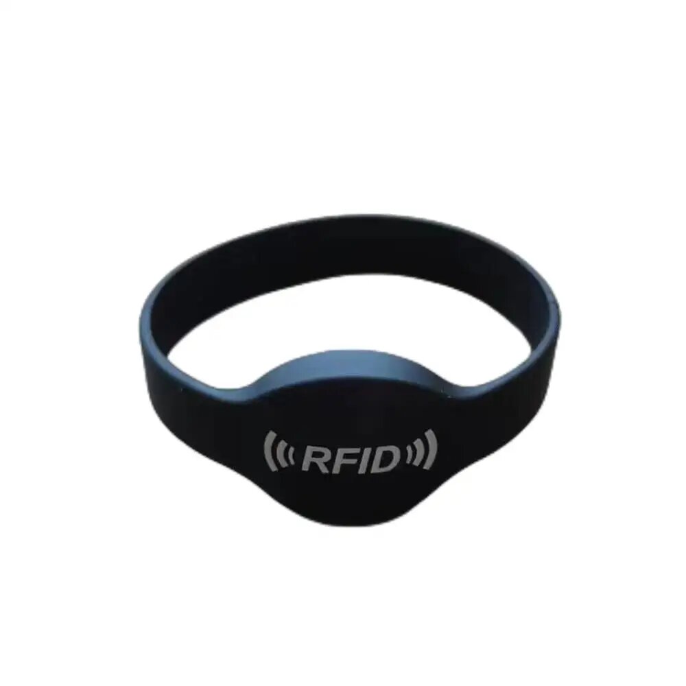 Черный RFID браслет EM4305 для контроля доступа