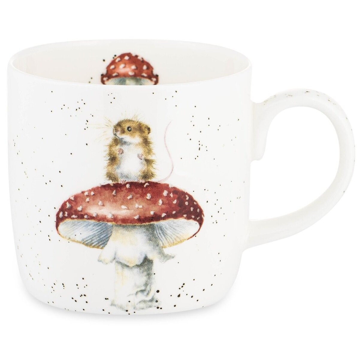 Кружка Royal Worcester Wrendale Designs Mouse and Fly Agaric Mug MMSZ5629-XT-1
