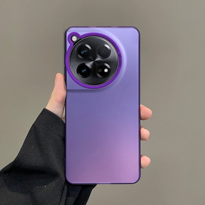 Чехол для OnePlus 12 OnePlus 11 Чехол для телефона OnePlus ACE2 Ace 2 Pro Cover 1+11R 1+13 ace 2 Роскошный матовый чехол из металлической кожи Aurora IMD purple, OnePlus 13