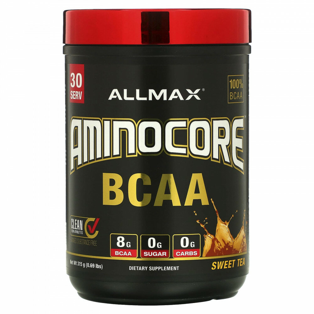 ALLMAX, AMINOCORE™ BCAA, со вкусом чая, 345 г (0,76 фунта)