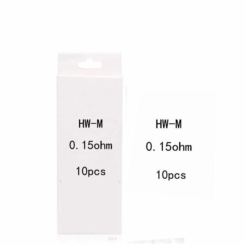 10Pcs Катушка Замените катушку HW-M coil Series 0.15ohm Mesh Coil Пятизолотистый аксессуар для телефона