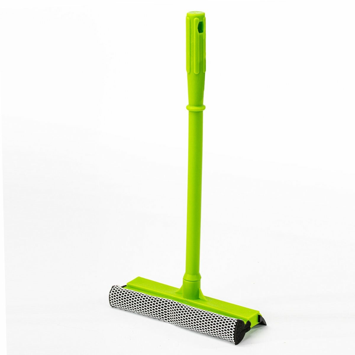 Щетка для мытья окон Любаша, пластиковая ручка 40см, рабочая часть 20см (стяжка, губка, ручка) (603614), 24 уп.