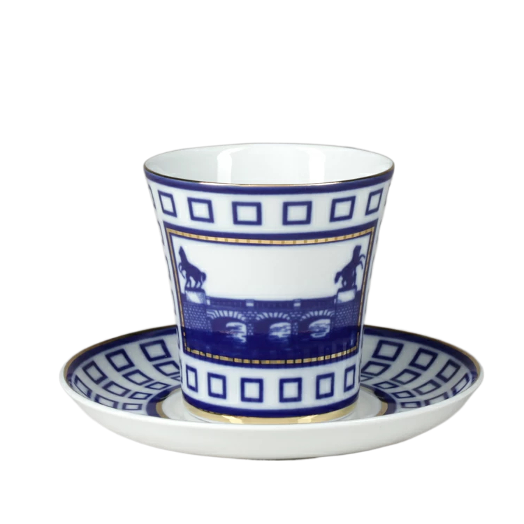 Бокал с блюдцем ИФЗ Ленинградский, Аничков мост, 360мл, фарфор 81.27420.00.1