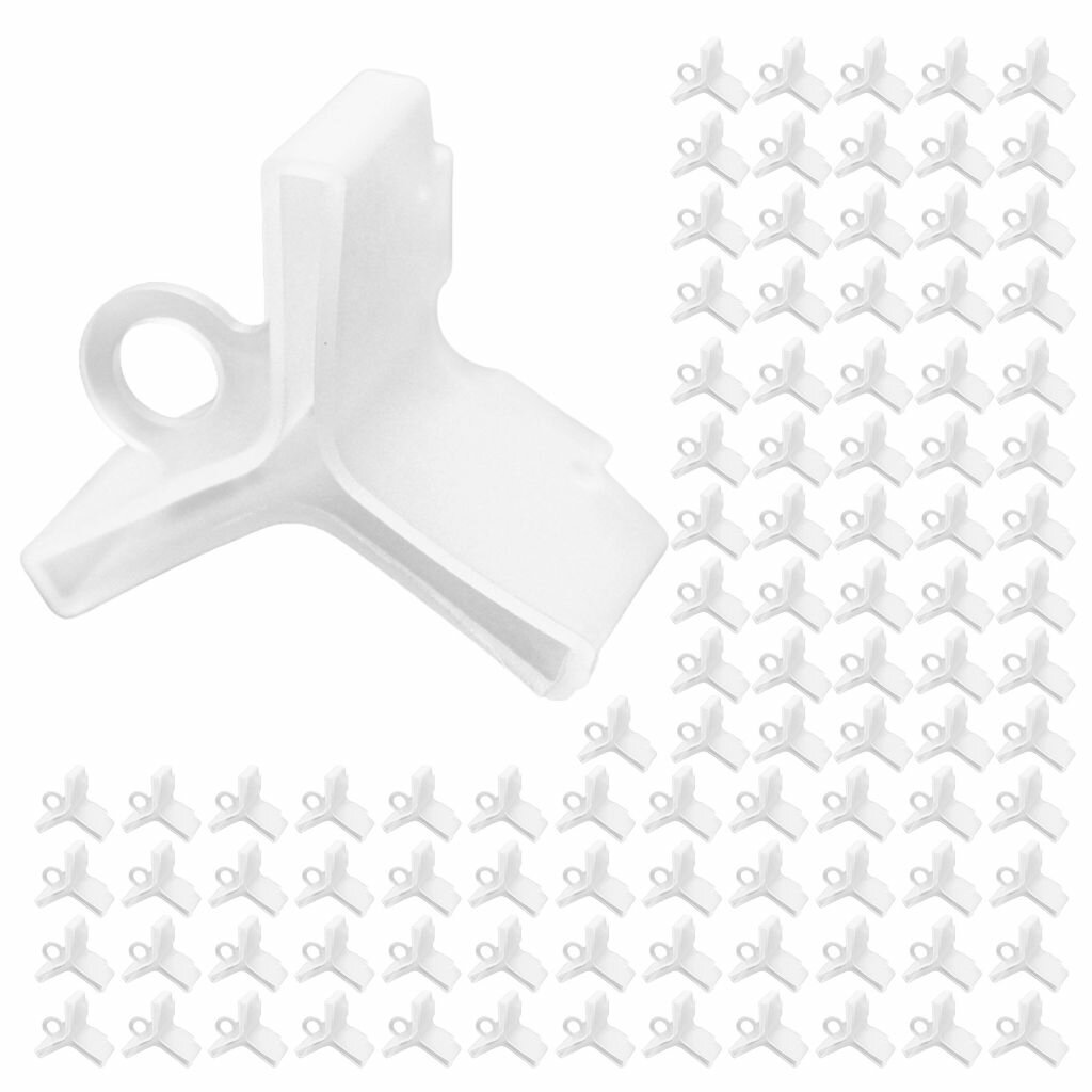 (100 шт) Специальный защитный чехол для трех крючков-белый-№ 3