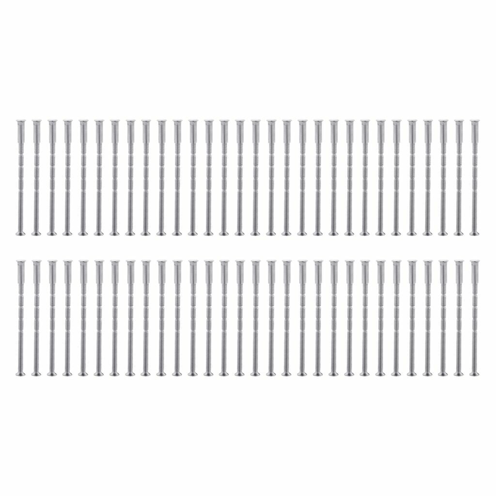 Комплект из 60 винтов для дверной ручки с соответствующими гайками, Болт в комплекте