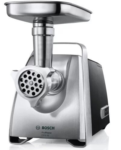 Мясорубка Bosch ProPower MFW68660, черная/серебристая
